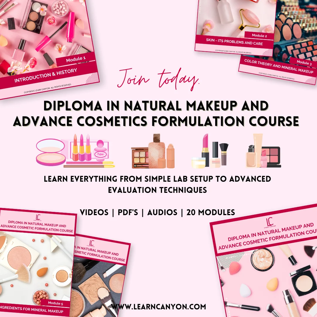 Diploma In Natural Makeup Formulation And Advanced Color Cosmetics ...